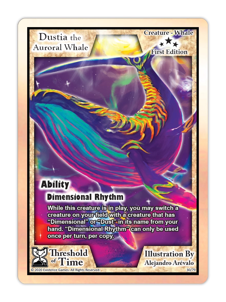 Dustia the Auroral Whale - Threshold of Time - Exodus TCG