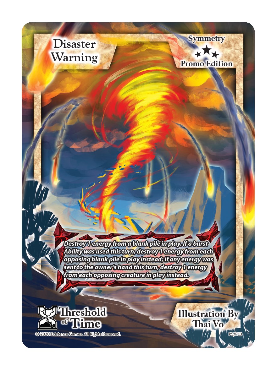 Disaster Warning (Promo Edition) - Exodus Promo Cards - Exodus TCG