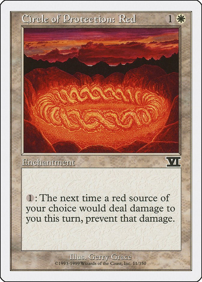 Circle of Protection: Red - Classic Sixth Edition - Magic: The Gathering