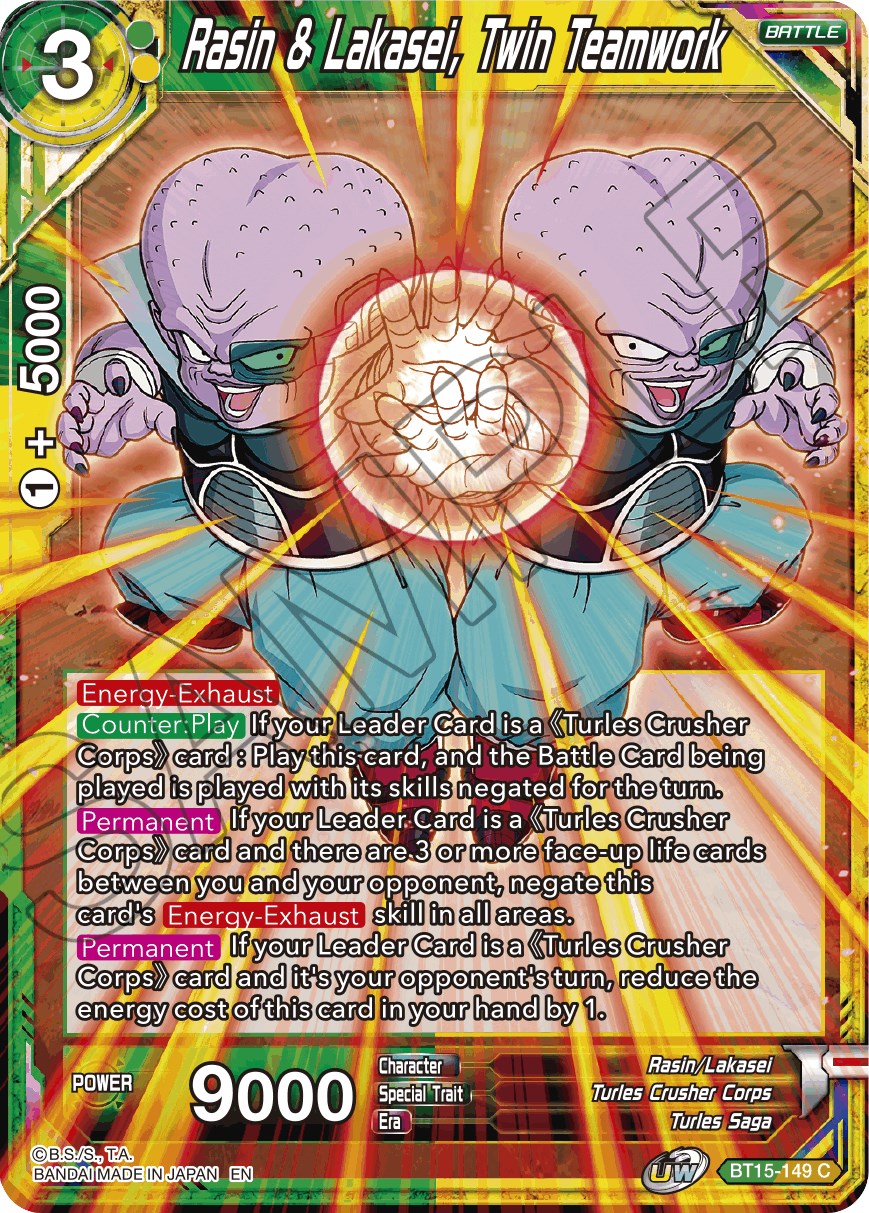 Rasin & Lakasei, Twin Teamwork - Saiyan Showdown - Dragon Ball Super CCG