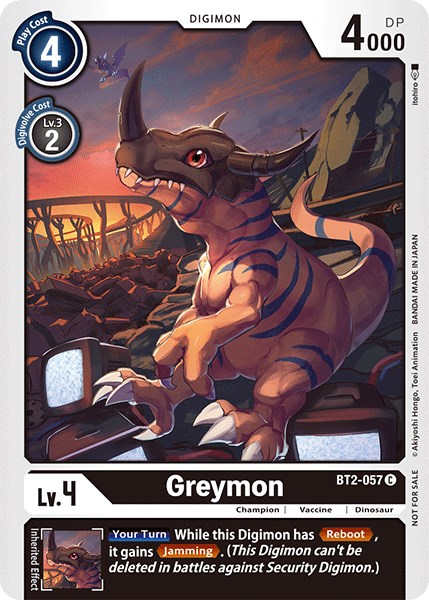 Greymon - BT2-057 (Official Tournament Pack Vol.3) - Release Special ...