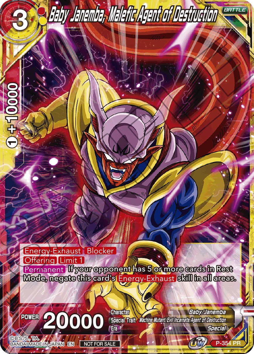 Baby Janemba, Malefic Agent of Destruction - Tournament Promotion Cards ...
