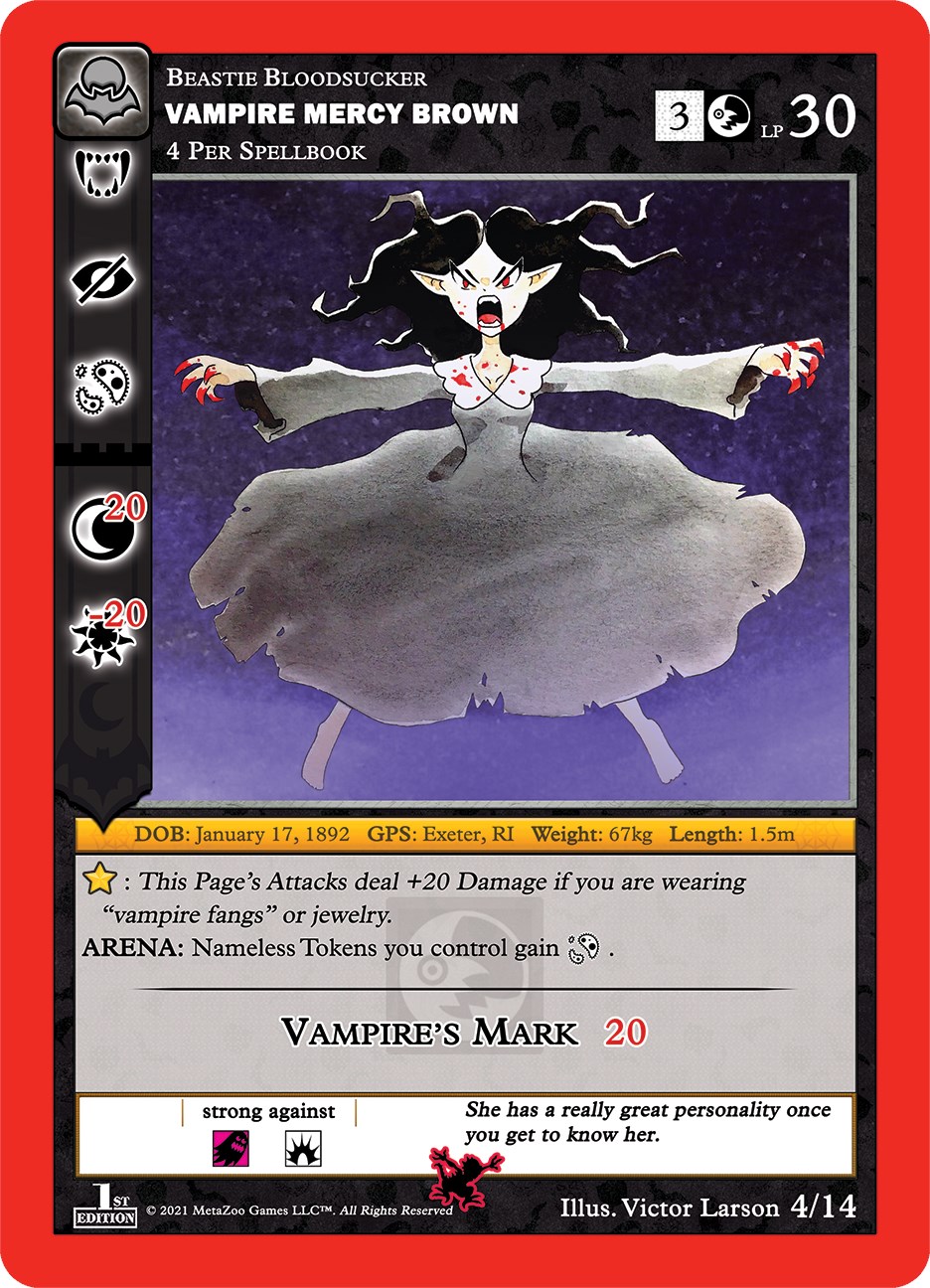 Vampire Mercy Brown - Nightfall: First Edition Release Event Deck - MetaZoo