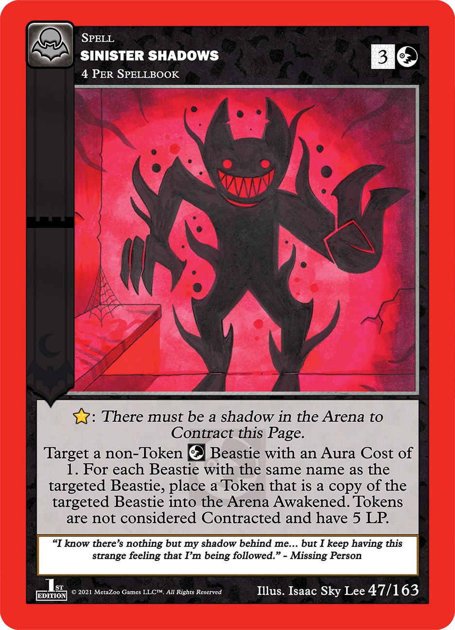 Sinister Shadows - Nightfall: First Edition - MetaZoo