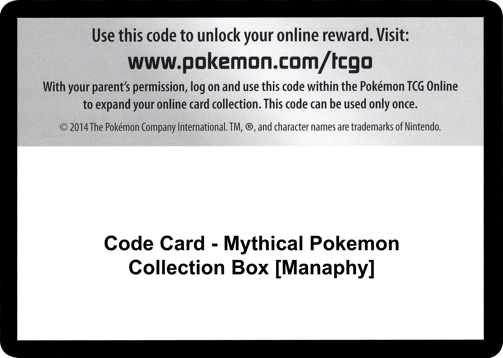 Code Card - Mythical Pokemon Collection Box [Manaphy] - Generations ...