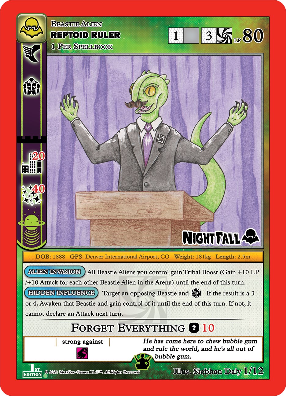 Reptoid Ruler - Nightfall: First Edition Tribal Theme Decks - MetaZoo