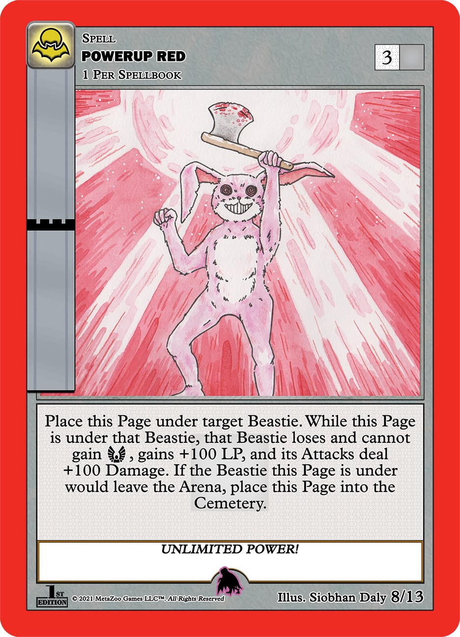 Powerup Red (Stikini Owl) - Nightfall: First Edition Tribal Theme Decks ...