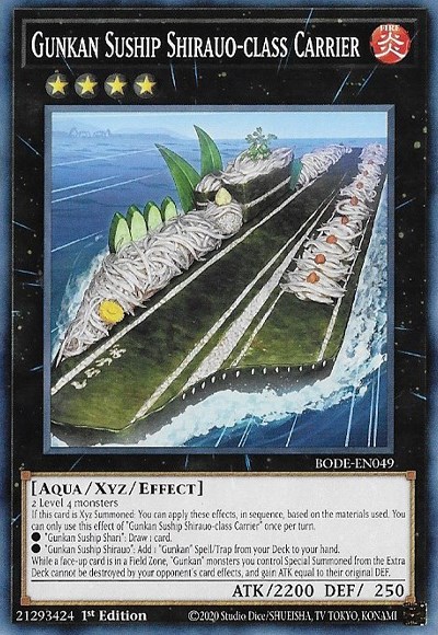 Gunkan Suship Shirauo-class Carrier - Burst of Destiny - YuGiOh