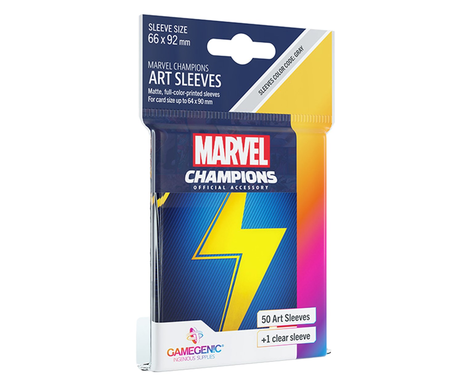 Marvel Champions - Ms. Marvel Card Sleeves (50ct.) - GameGenic Card ...