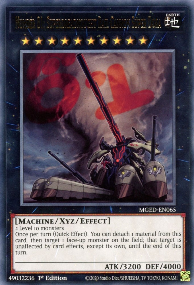 Number 81: Superdreadnought Rail Cannon Super Dora - Maximum Gold: El Dorado - YuGiOh