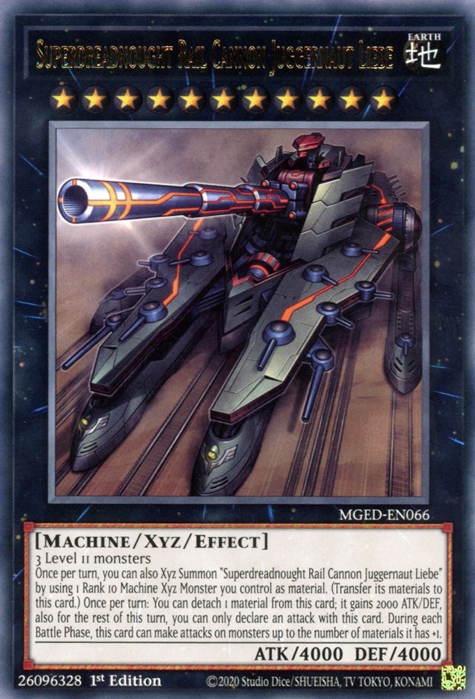Superdreadnought Rail Cannon Juggernaut Liebe - Maximum Gold: El Dorado - YuGiOh