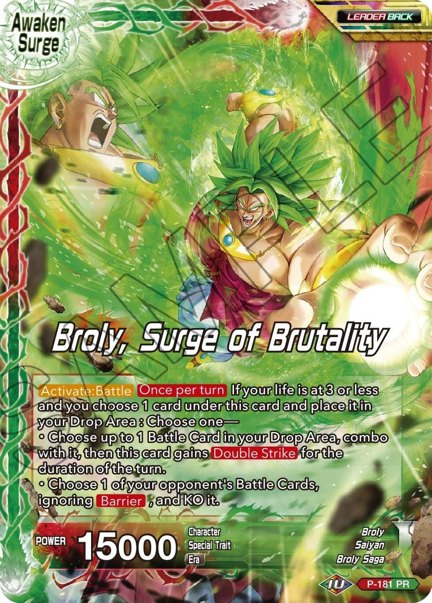 Broly // Broly, Surge of Brutality - Mythic Booster - Dragon Ball Super ...