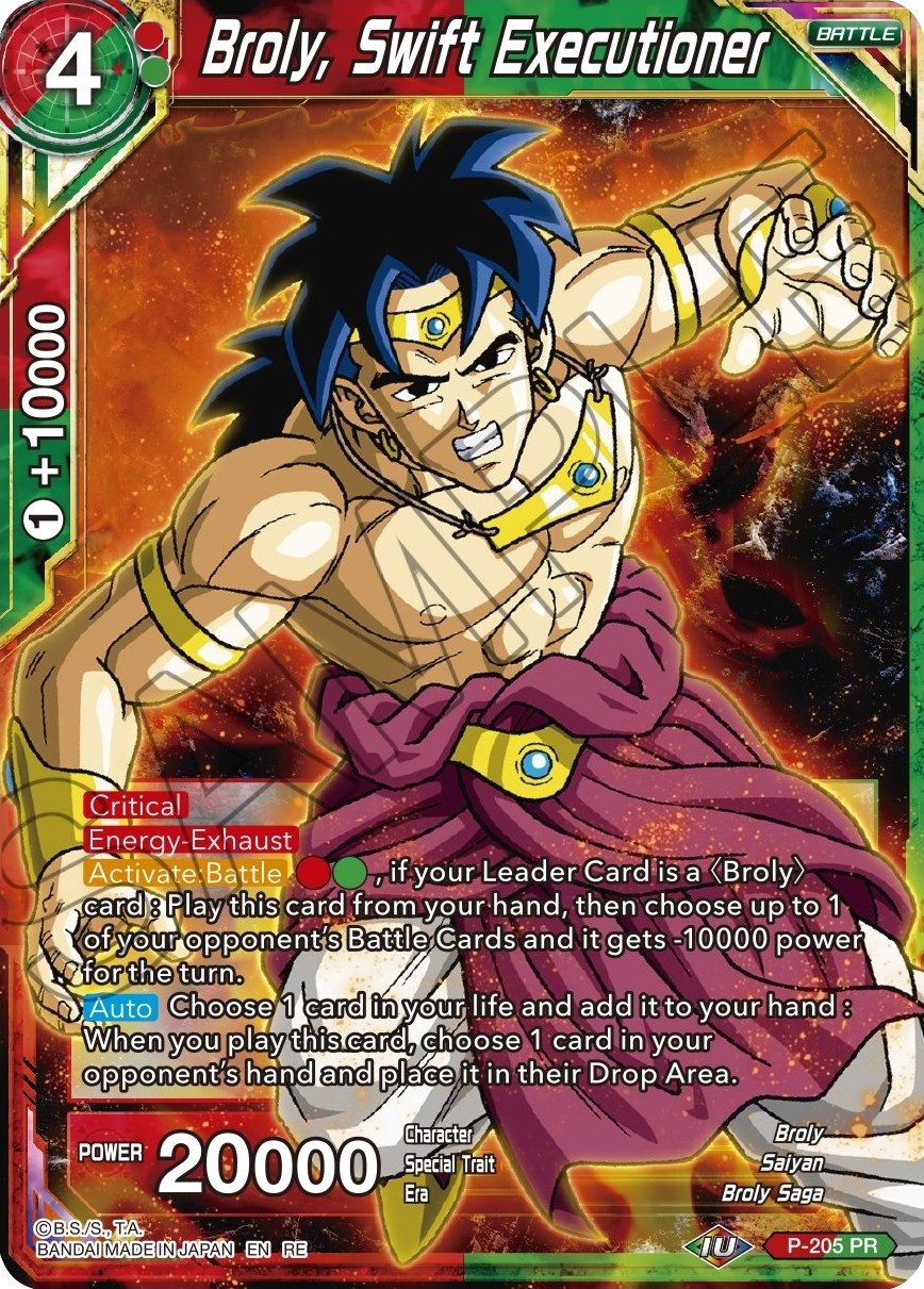 Broly, Swift Executioner - Mythic Booster - Dragon Ball Super: Masters