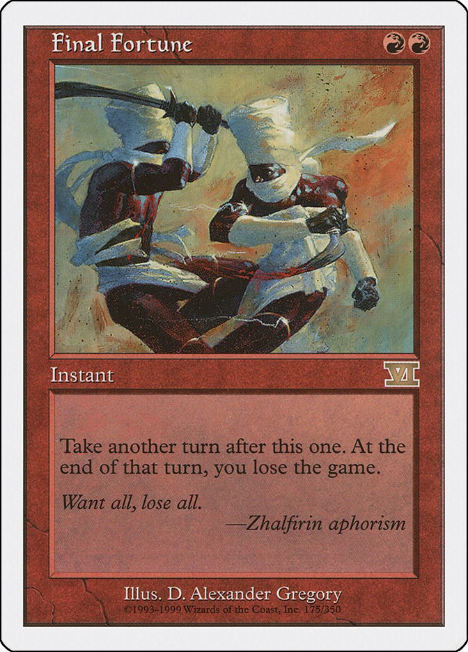 Final Fortune - Classic Sixth Edition - Magic: The Gathering