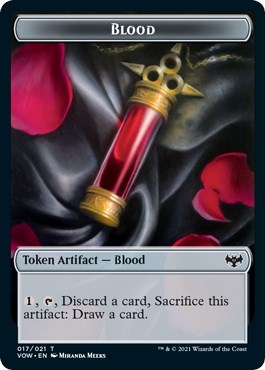 Blood // Spirit Cleric Double-sided Token - Innistrad: Crimson Vow ...