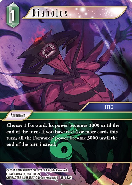Diabolos - Crystal Dominion - Final Fantasy TCG