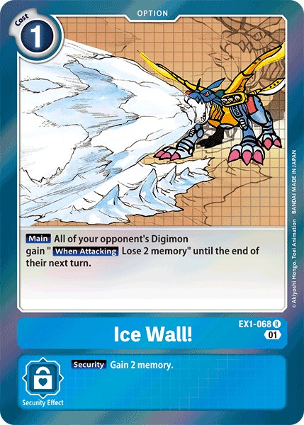 Ice Wall! - Classic Collection - Digimon Card Game
