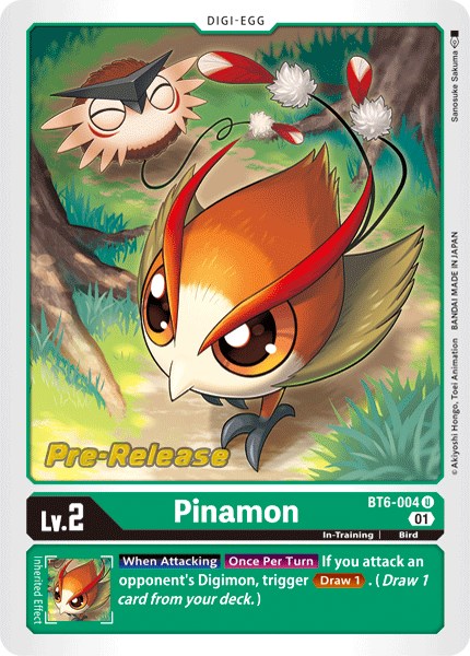 Pinamon - Double Diamond Pre-Release Cards - Digimon Card Game
