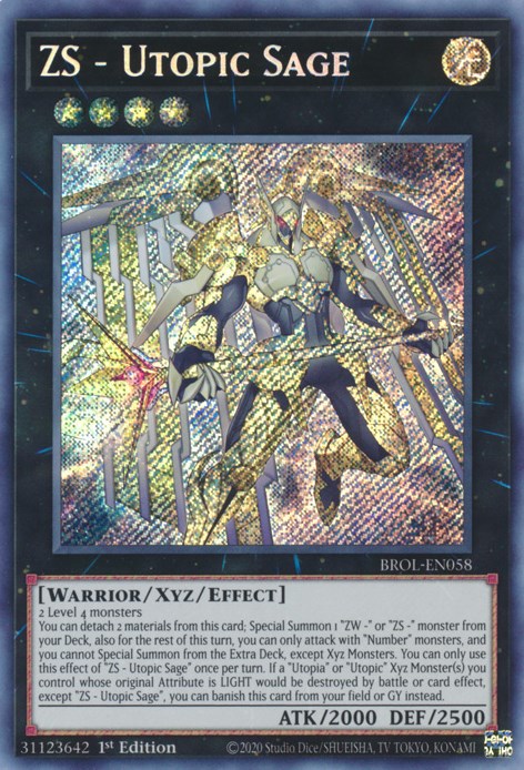 ZS - Utopic Sage - Brothers of Legend - YuGiOh
