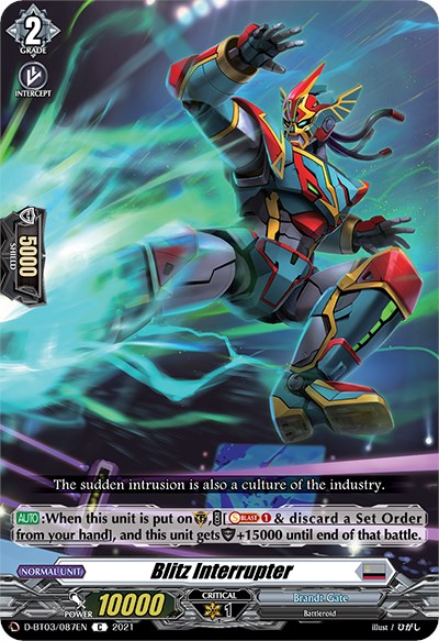 Blitz Interrupter - Advance of Intertwined Stars - Cardfight Vanguard