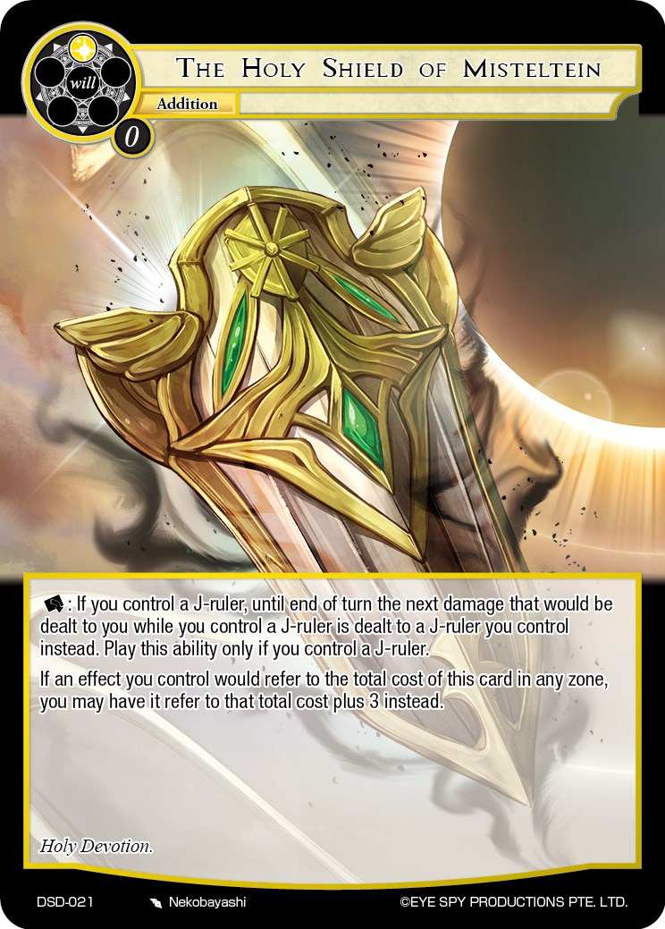 The Holy Shield of Misteltein - Starter Deck: Villains - Force of Will