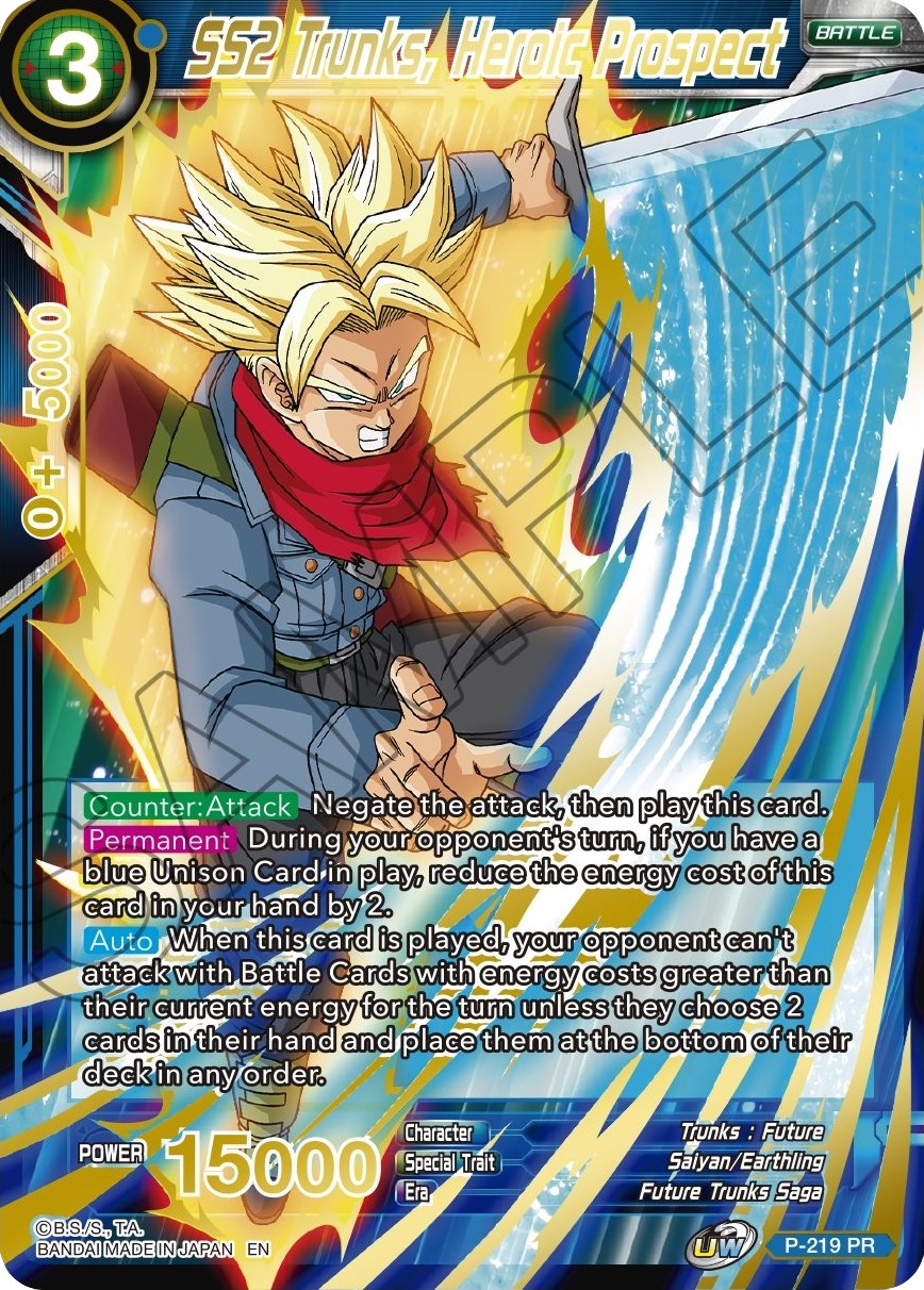 SS2 Trunks, Heroic Prospect (Gold Stamped) - Mythic Booster - Dragon ...
