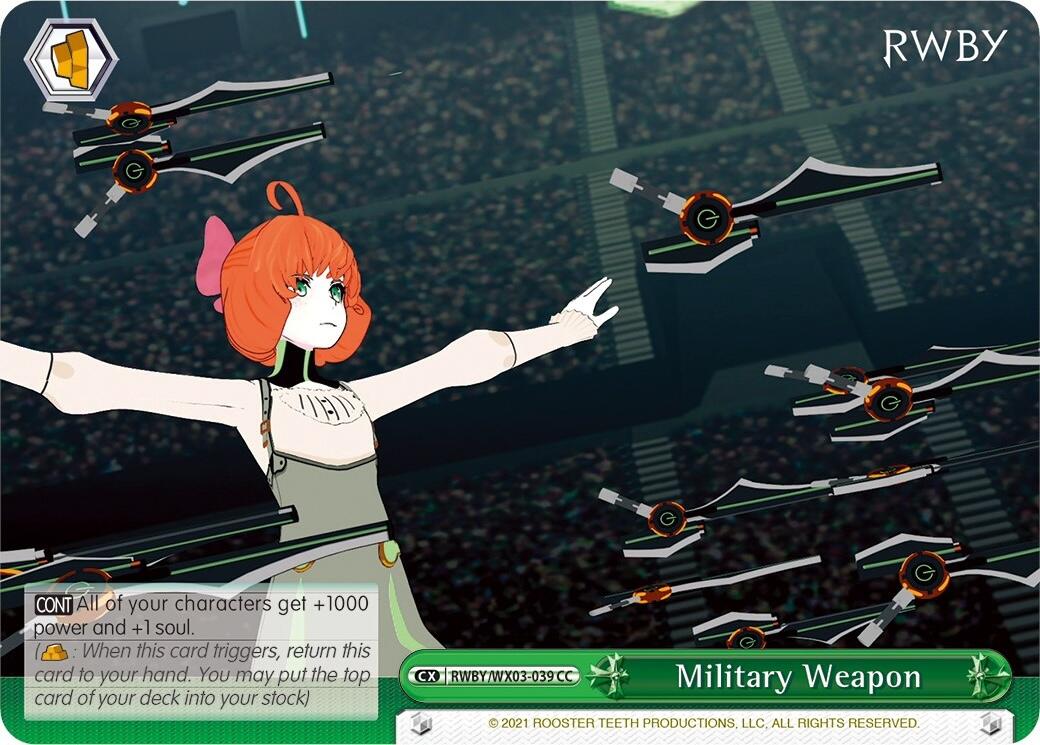 Military Weapon - RWBY - Weiss Schwarz