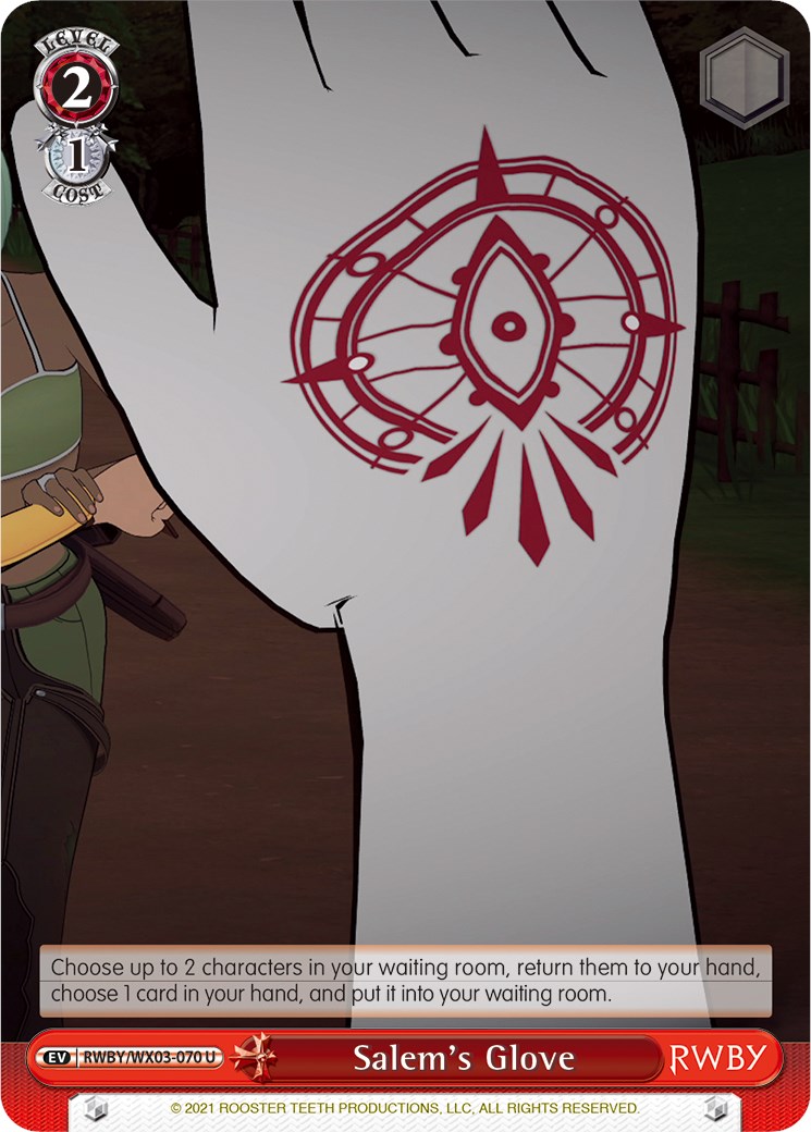Salem's Glove - RWBY - Weiss Schwarz