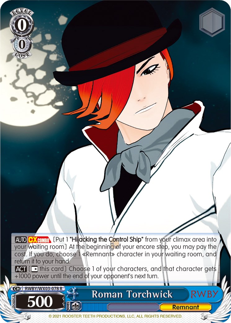 Roman Torchwick - RWBY - Weiss Schwarz