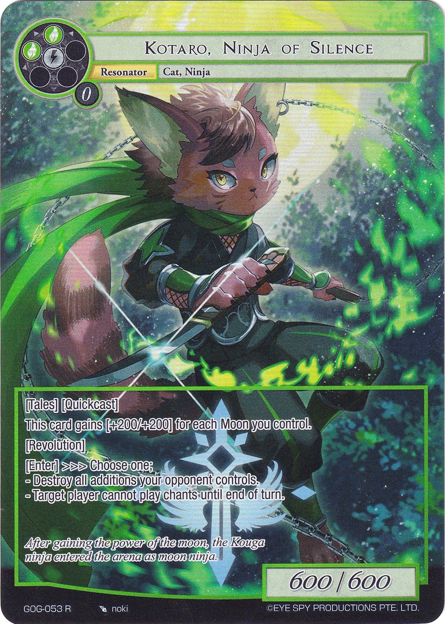 Kotaro, Ninja of Silence (Full Art) - Game of Gods - Force of Will