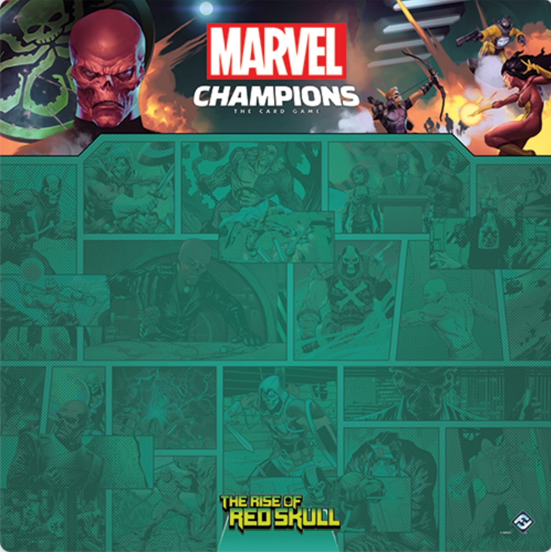 Red Skull 1-4 Player Game Mat - Marvel Champions Official Game Mats ...