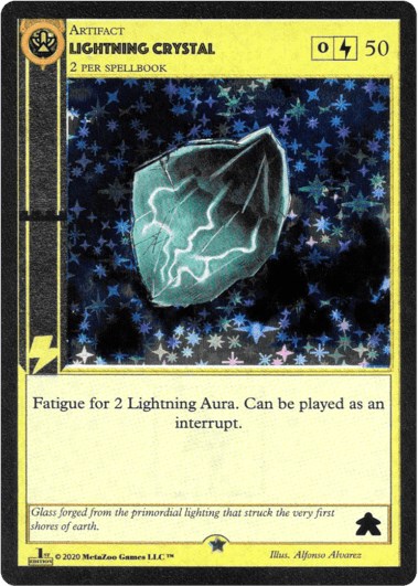 Lightning Crystal - Sample Cards - MetaZoo