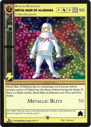 Metal Man of Alabama - Sample Cards - MetaZoo