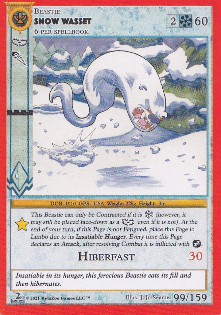 Snow Wasset - Cryptid Nation: Second Edition - MetaZoo
