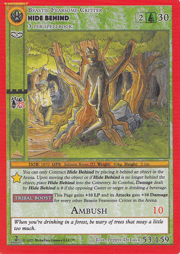 Hide Behind - Cryptid Nation: Second Edition - MetaZoo