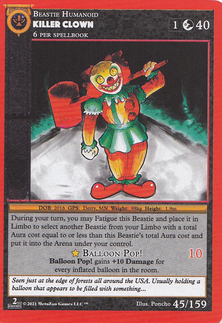 Killer Clown - Cryptid Nation: Second Edition - MetaZoo