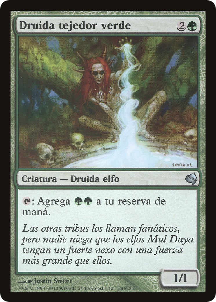 Greenweaver Druid (Spanish) - "Druida tejedor verde" - Magic ...