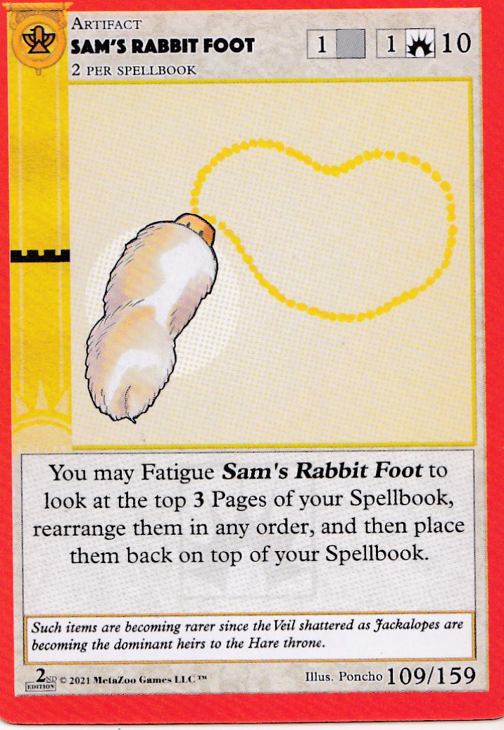 Sam's Rabbit Foot - Cryptid Nation: Second Edition - MetaZoo