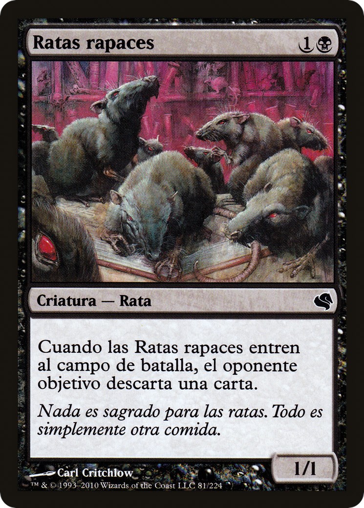 Ravenous Rats (Spanish) - "Ratas rapaces" - Magic Encyclopedia 2011 ...