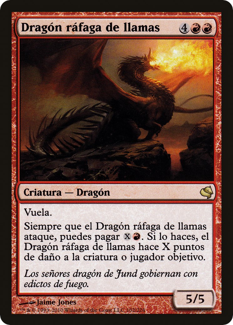 Flameblast Dragon (Spanish) - "Dragon rafaga de llamas" - Magic ...