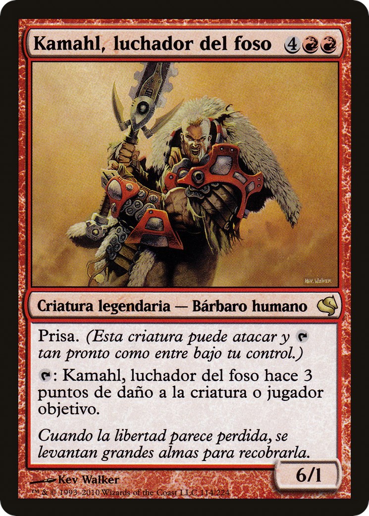 Kamahl, Pit Fighter (Spanish) - "Kamahl, luchador del foso" - Magic ...
