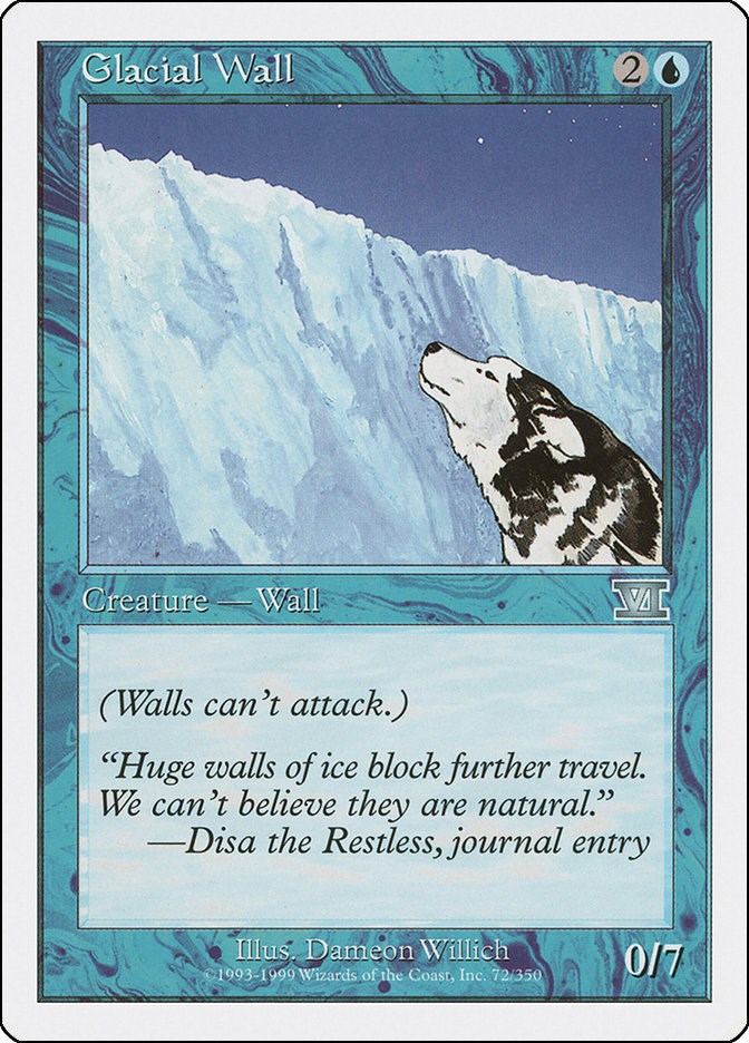 Glacial Wall - Classic Sixth Edition - Magic: The Gathering