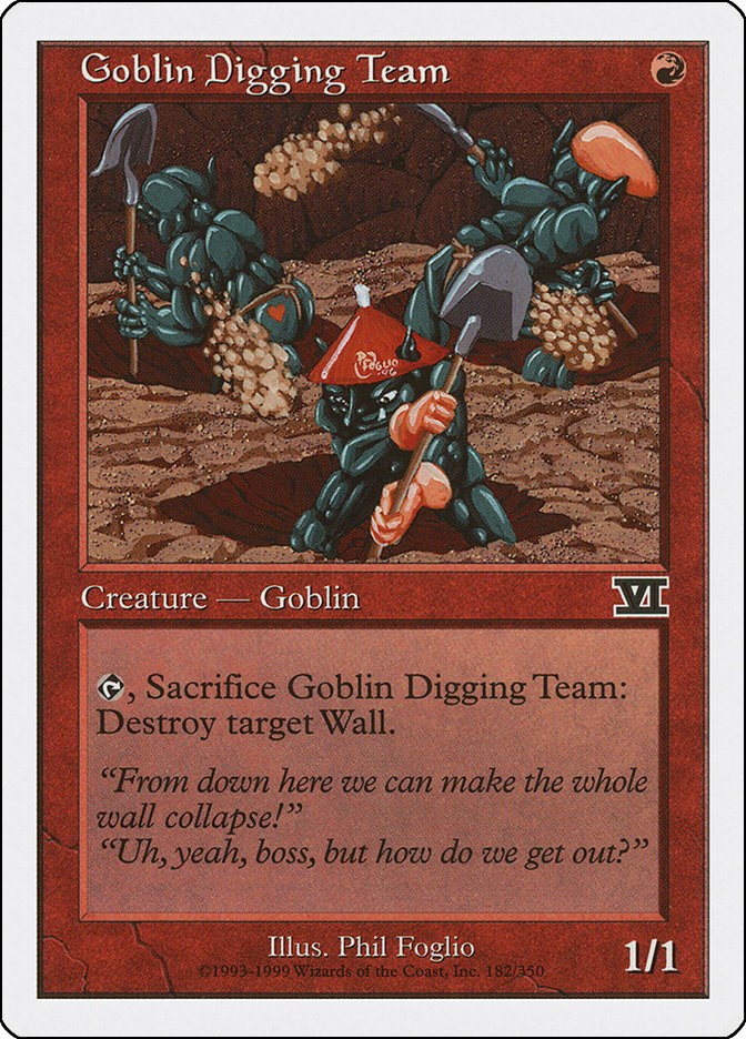 Goblin Digging Team - Classic Sixth Edition - Magic: The Gathering