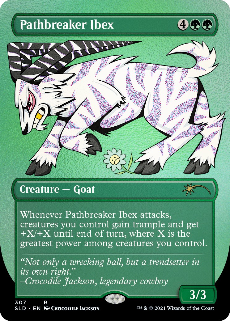 Pathbreaker Ibex (Foil Etched) - Secret Lair Drop Series - Magic: The ...