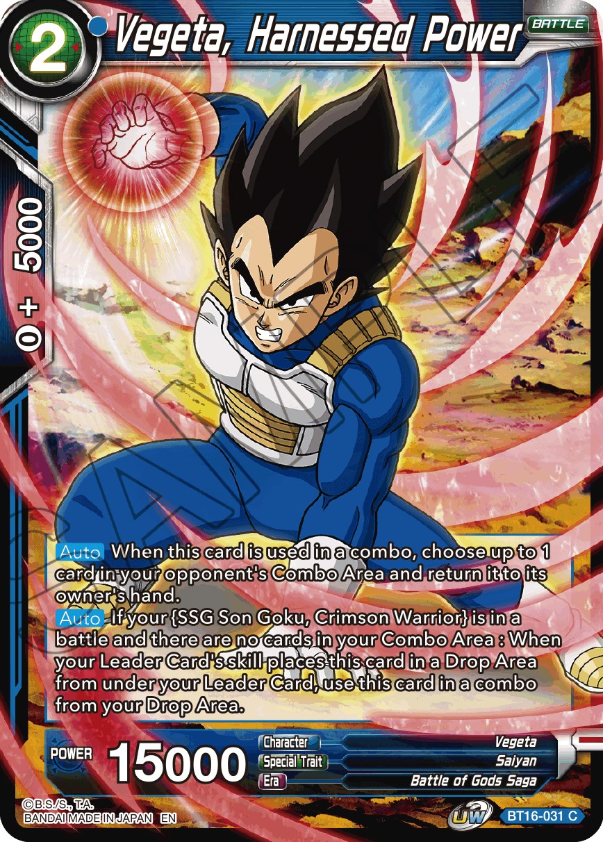 Vegeta, Harnessed Power - Realm of the Gods - Dragon Ball Super CCG