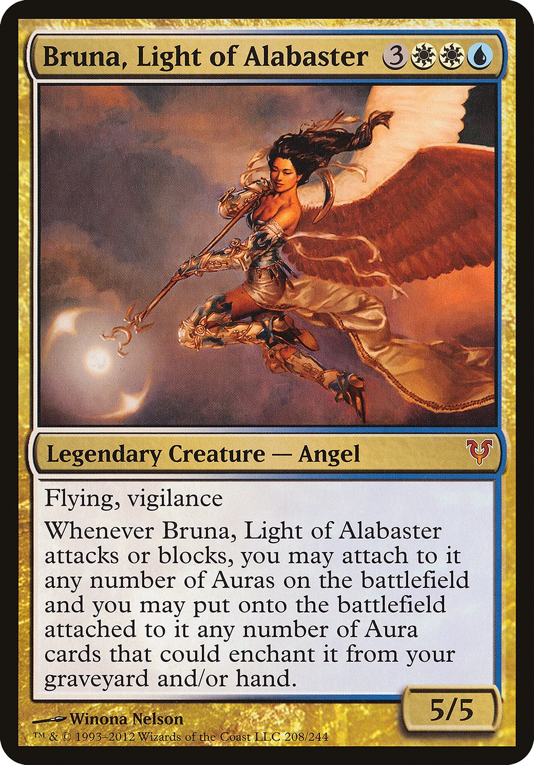 Bruna, Light of Alabaster (Open the Helvault) - Oversize Cards - Magic ...