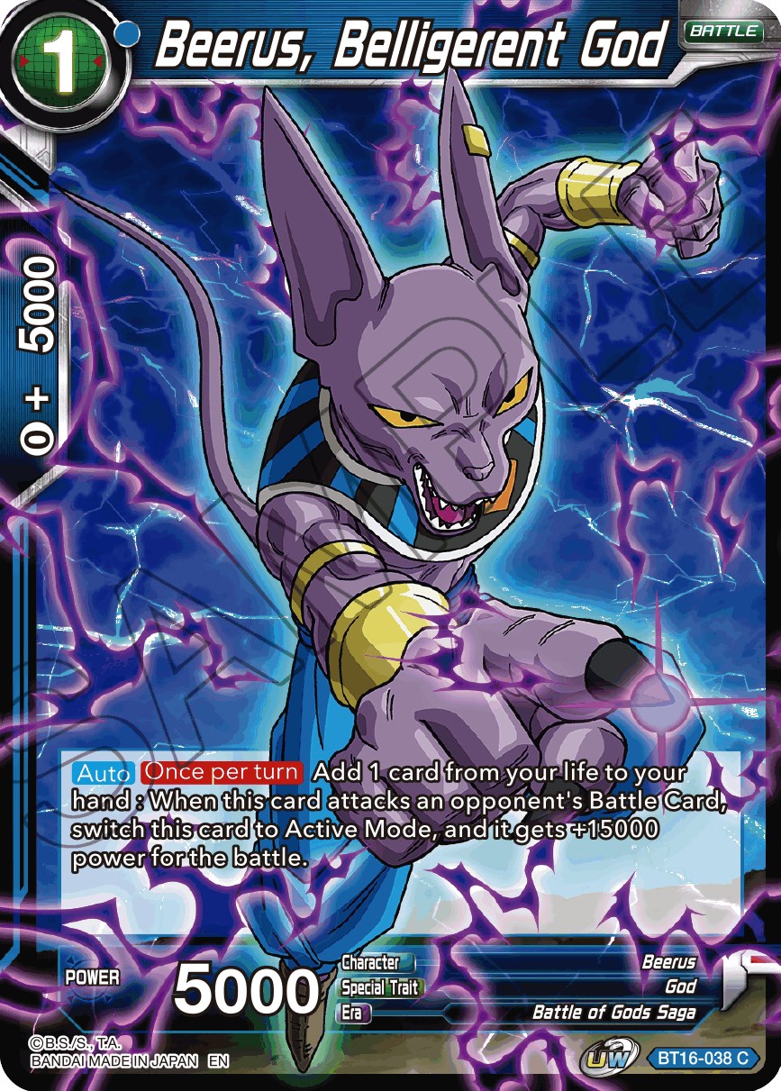Beerus, Belligerent God - Realm of the Gods - Dragon Ball Super: Masters