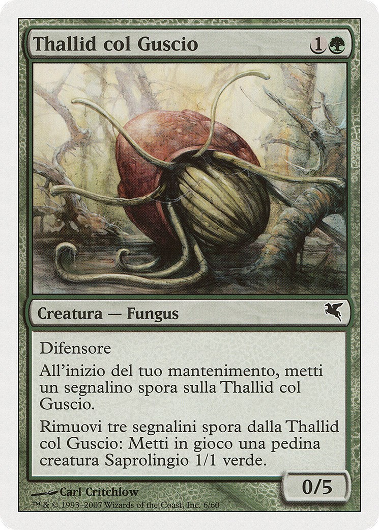 Thallid Shell-Dweller (Italian) - "Thallid col Guscio" (J6) - Magic ...