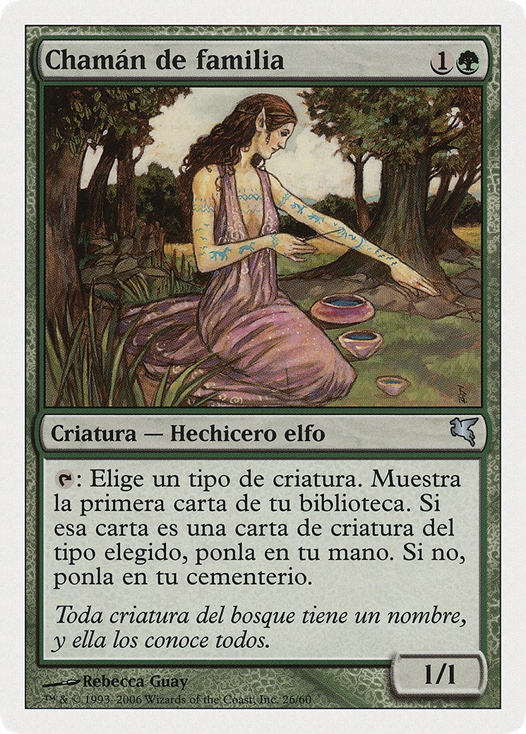 Bloodline Shaman (Spanish) - "Chamán de familia" - Magic Encyclopedia ...