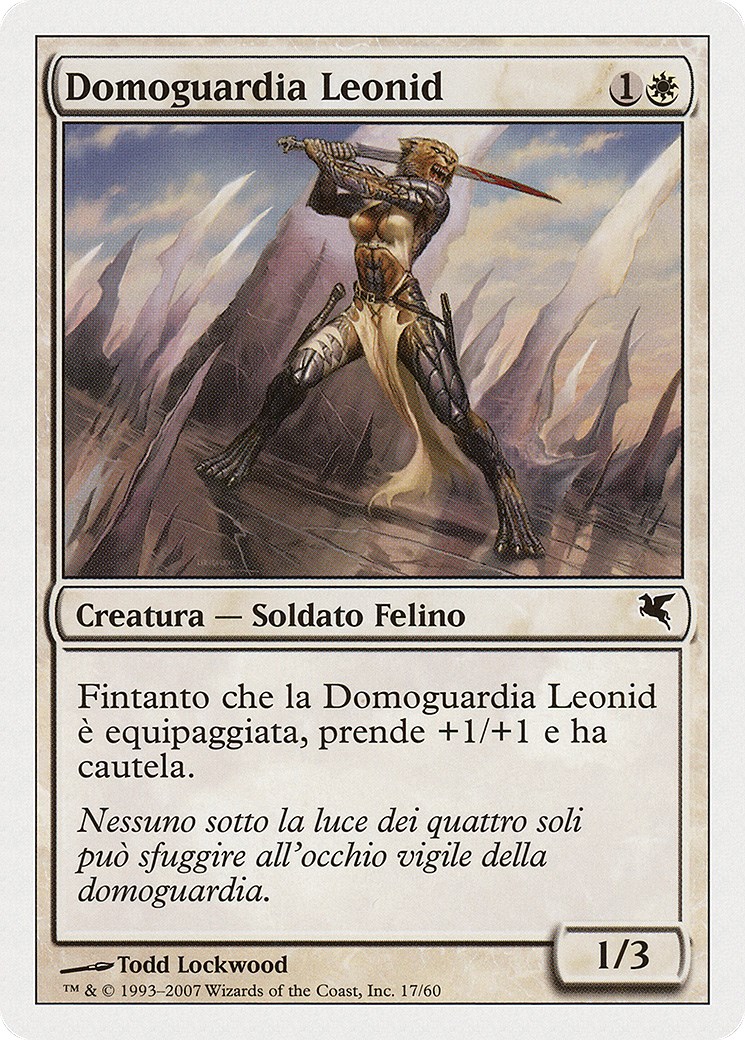 Leonin Den-Guard (Italian) - "Domoguardia Leonid" (L17) - Magic ...